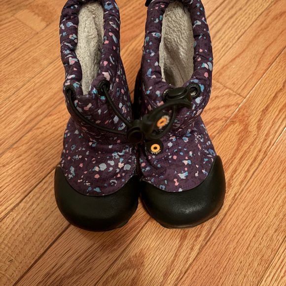 Bogs | Shoes | Bogs Lined Purple And Black Kids Winter Boots | Poshmark
